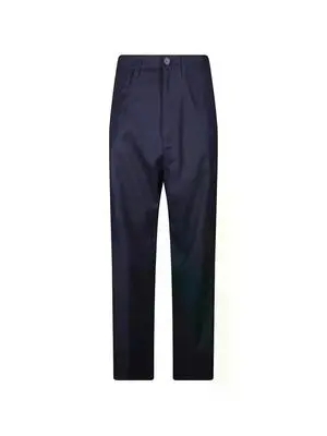 Sofie D'hoore Low-crotch Wool Trousers - Blue