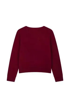 STUDIO TOMBOY V-neck Sweater - Red