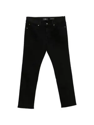 7 For All Mankind Straight-leg Jeans - Black