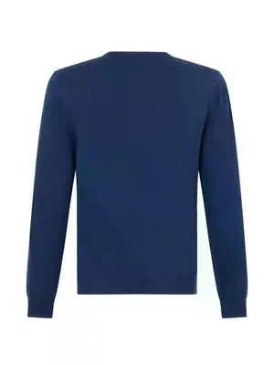 SLOWEAR Crew-neck Long-sleeve Sweater - Blue