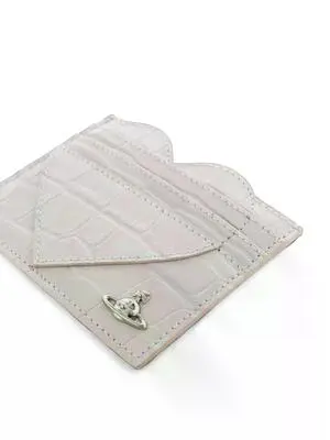 VIVIENNE WESTWOOD Heart Croc-effect Card Holder