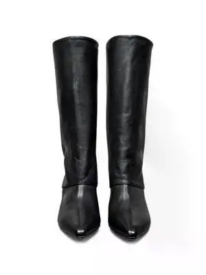 POCHE PARIS Pointed-toe Fold-over Boots