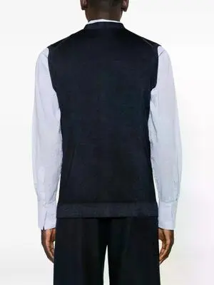 DANIELE FIESOLI V-neck Button-up Vest