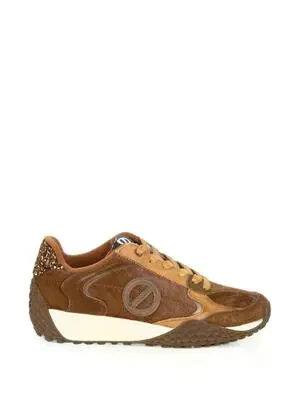 NO NAME Kate Glitter-detail Suede Sneakers - Brown