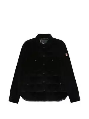 Moncler Gelt Corduroy-quilted Shirt Jacket - Black