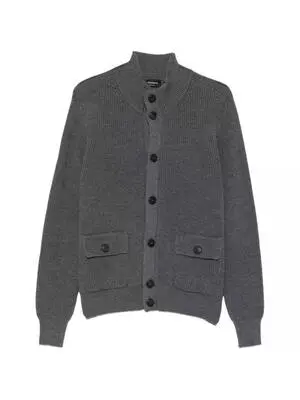 AROVESCIO Button-up Knit Cardigan - Grey
