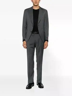 THE GIGI Single-breasted Tailored Suit - Grey