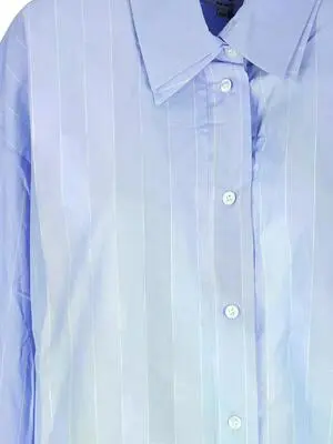 LA PISCINE Pinstriped Oversized Shirt