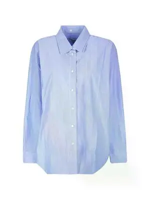 LA PISCINE Pinstriped Oversized Shirt