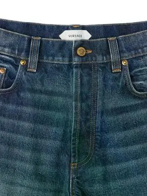 Versace Straight Jeans With Embroidered-detail