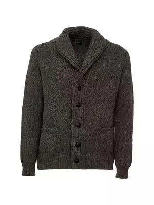 Fedeli Quito Shawl-collar Cardigan - Brown