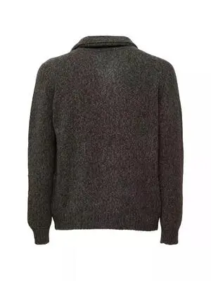 Fedeli Quito Shawl-collar Cardigan - Brown