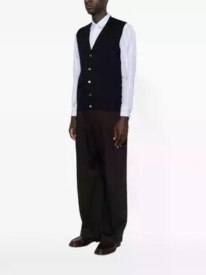 Alpha Studio Button-fastening V-neck Waistcoat