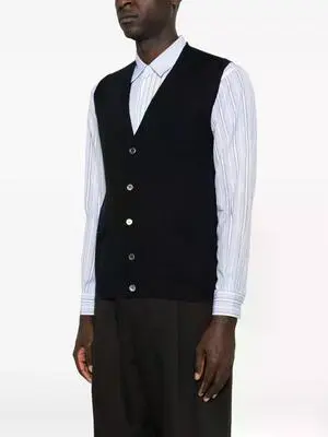 Alpha Studio Button-fastening V-neck Waistcoat