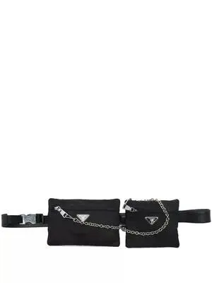 Prada 2000-2013 Tessuto Belt Bag - Black