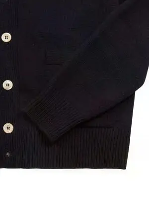 DRAKE'S Button-up Lambswool Cardigan