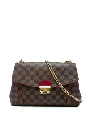 LOUIS VUITTON 2016 Damier Ebene Caissa Clutch Shoulder Bag