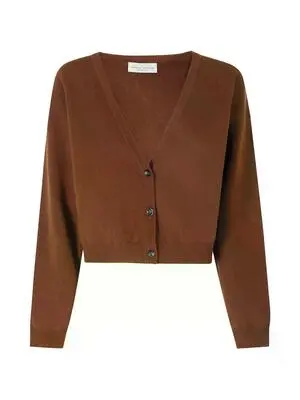 ROBERTO COLLINA V-neck Cropped Cardigan