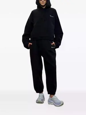 Vetements Logo-embroidered Cropped Hoodie