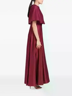 BARUNI Alya Cape-overlay A-line Maxi Dress
