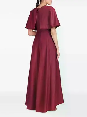BARUNI Alya Cape-overlay A-line Maxi Dress