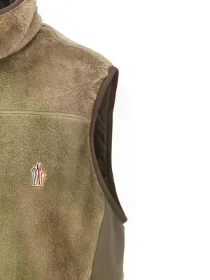 Moncler Fleece-texture Logo-patch Gilet