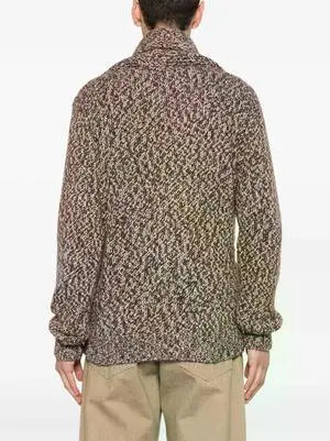 Eleventy Chunky-knit Shawl-collar Cardigan