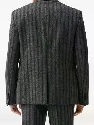 Versace Pinstripe Wool Twill Formal Pants