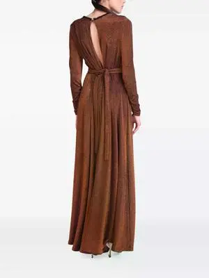 BARUNI Maxi Embellished Pleated Dress