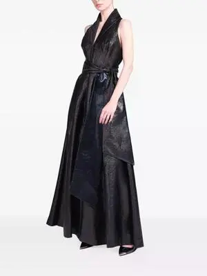 BARUNI Maxi Victoria Embossed-finish Gown