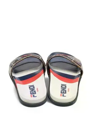 Fendi X Fila Mania Ff-pattern Sandals