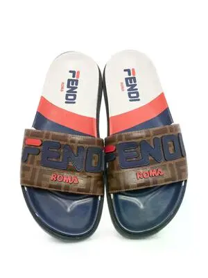 Fendi X Fila Mania Ff-pattern Sandals