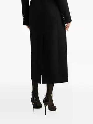 Dolce & Gabbana Double-breasted Coat In Double Wool Gabardine