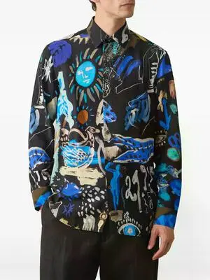 Paul Smith Ink Works' Print Viscose-blend Shirt
