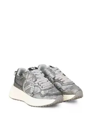 NO NAME Carter Glitter-logo Metallic Sneakers - Grey