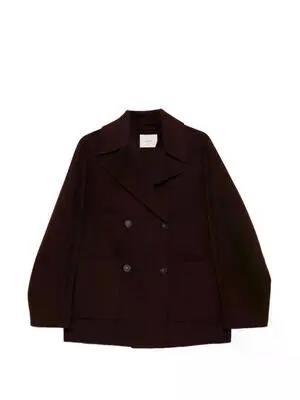 JOSEPH Flavia Double-breasted Peacoat - Red