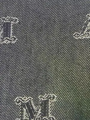 Max Mara Sfilata Monogram-pattern Denim Bandeau Top