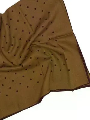 Destin Polka-dot Wool Scarf - Brown