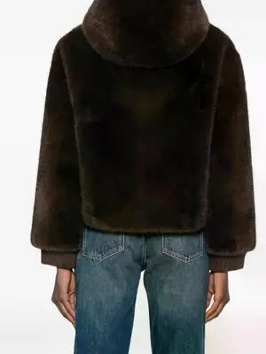 Sandro Faux-fur Hooded Jacket