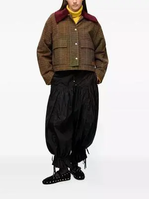 GANNI Jacket In Check Twill