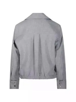 OSCAR THE COLLECTION Gryan Pleated Elasticated-hem Top
