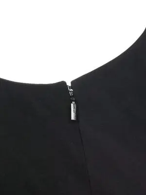 Fendi 2010s Asymmetric Midi Dress - Black