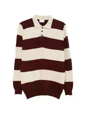 SCAGLIONE Striped Wool Sweater - Neutrals