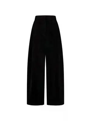 STUDIO TOMBOY Corduroy Pintuck Trousers - Black