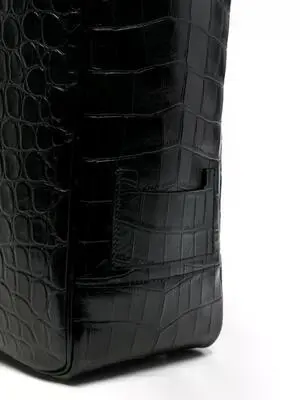 TOM FORD Crocodile-effect Leather Tote Bag