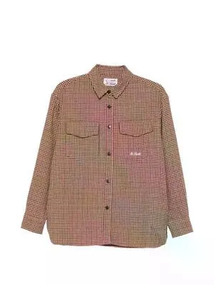 MC2 SAINT BARTH X Disney Mickey Mouse Houndstooth-pattern Shirt - Neutrals
