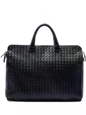 Bottega Veneta 2012-2026 Nappa Intrecciato Club Briefcase Business Bag - Black