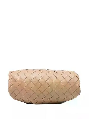 Bottega Veneta 2012-2026 Nappa Intrecciato The Mini Pouch Crossbody Bag - Brown