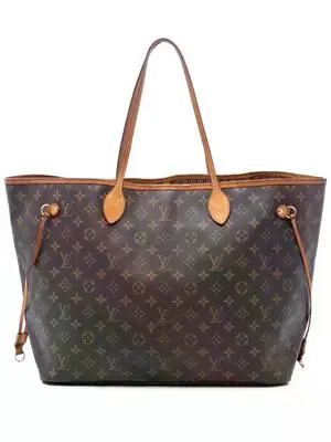 LOUIS VUITTON 2012 Monogram Neverfull Gm Tote Bag - Brown