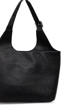 Karl Lagerfeld Logo-plaque Pebbled-effect Tote Bag